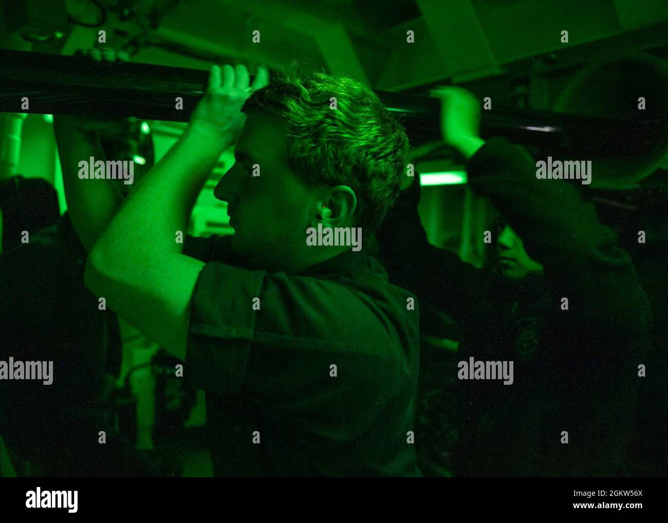 210705-N-HG846-2074 TASMA SEA (July 5, 2021) – Sailors deploy the multi ...