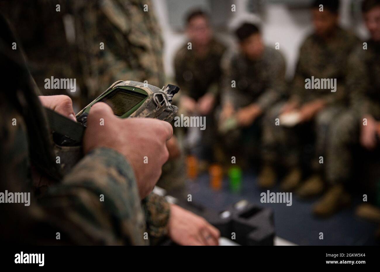U.S. Marine Corps combat engineers attached to Battalion Landing Team 3 ...