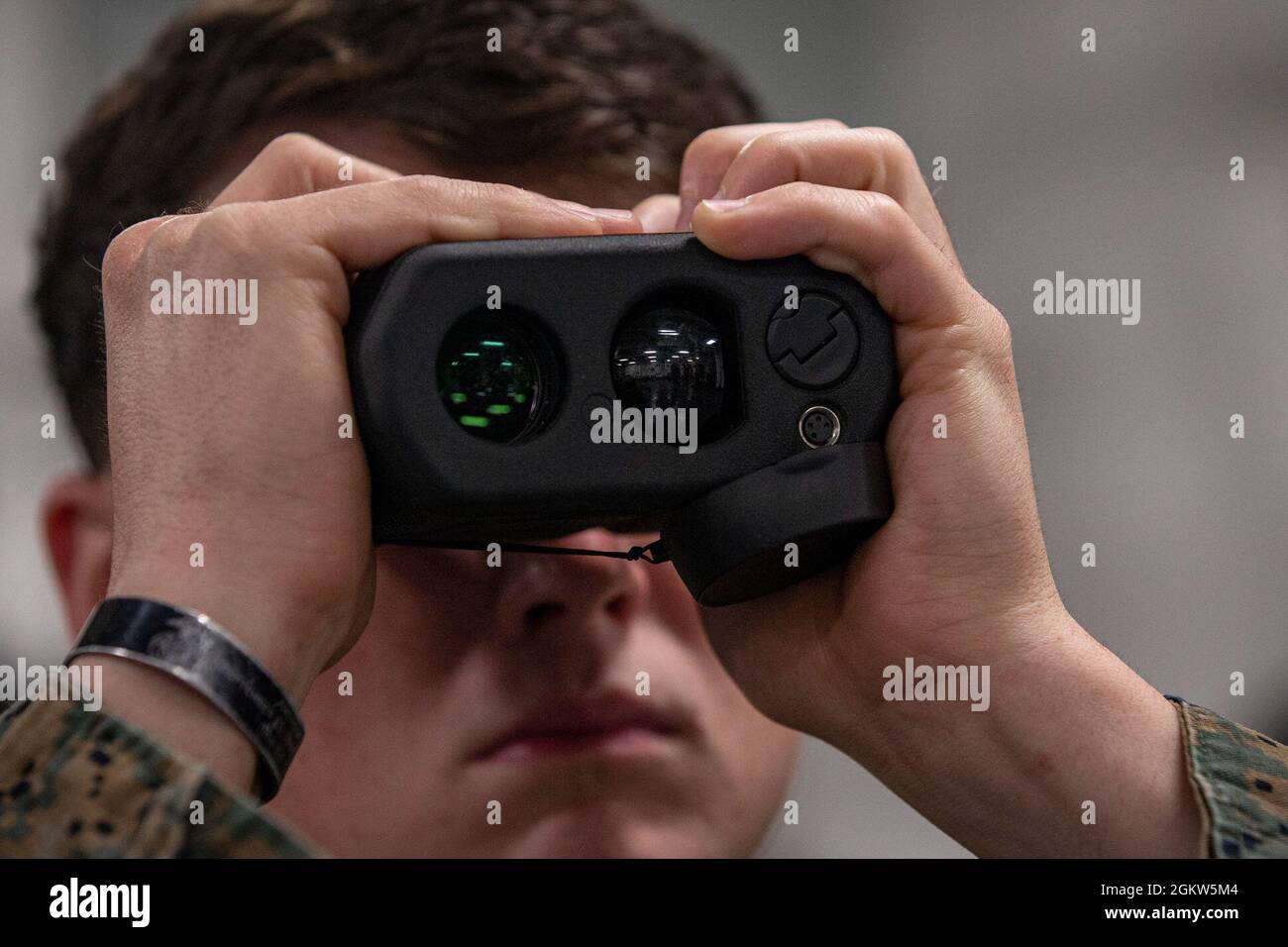 U.S. Marine Corps Cpl. Jacobbie Gatewood, a combat engineer attached to ...
