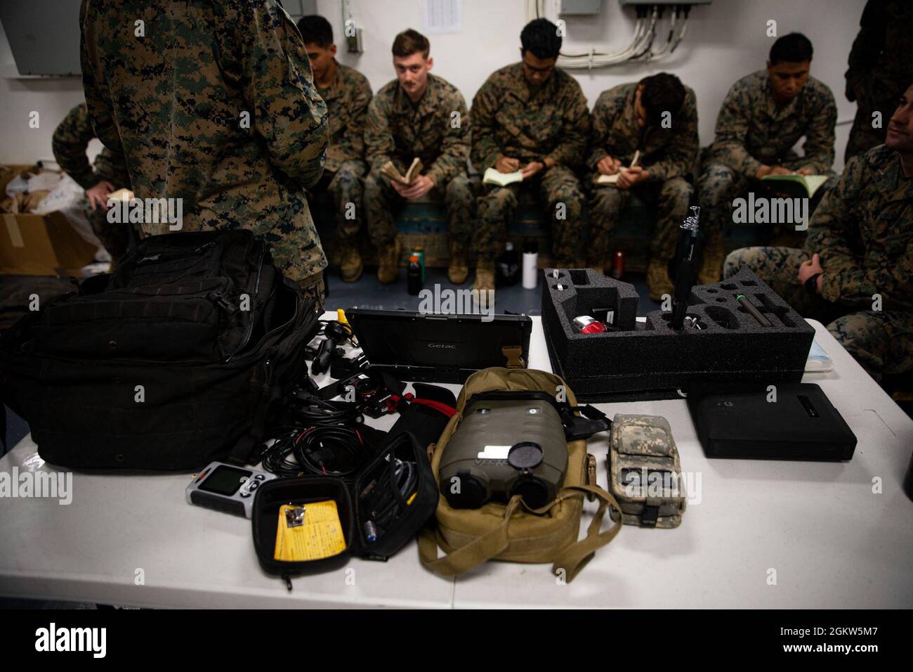 U.S. Marine Corps combat engineers attached to Battalion Landing Team 3 ...