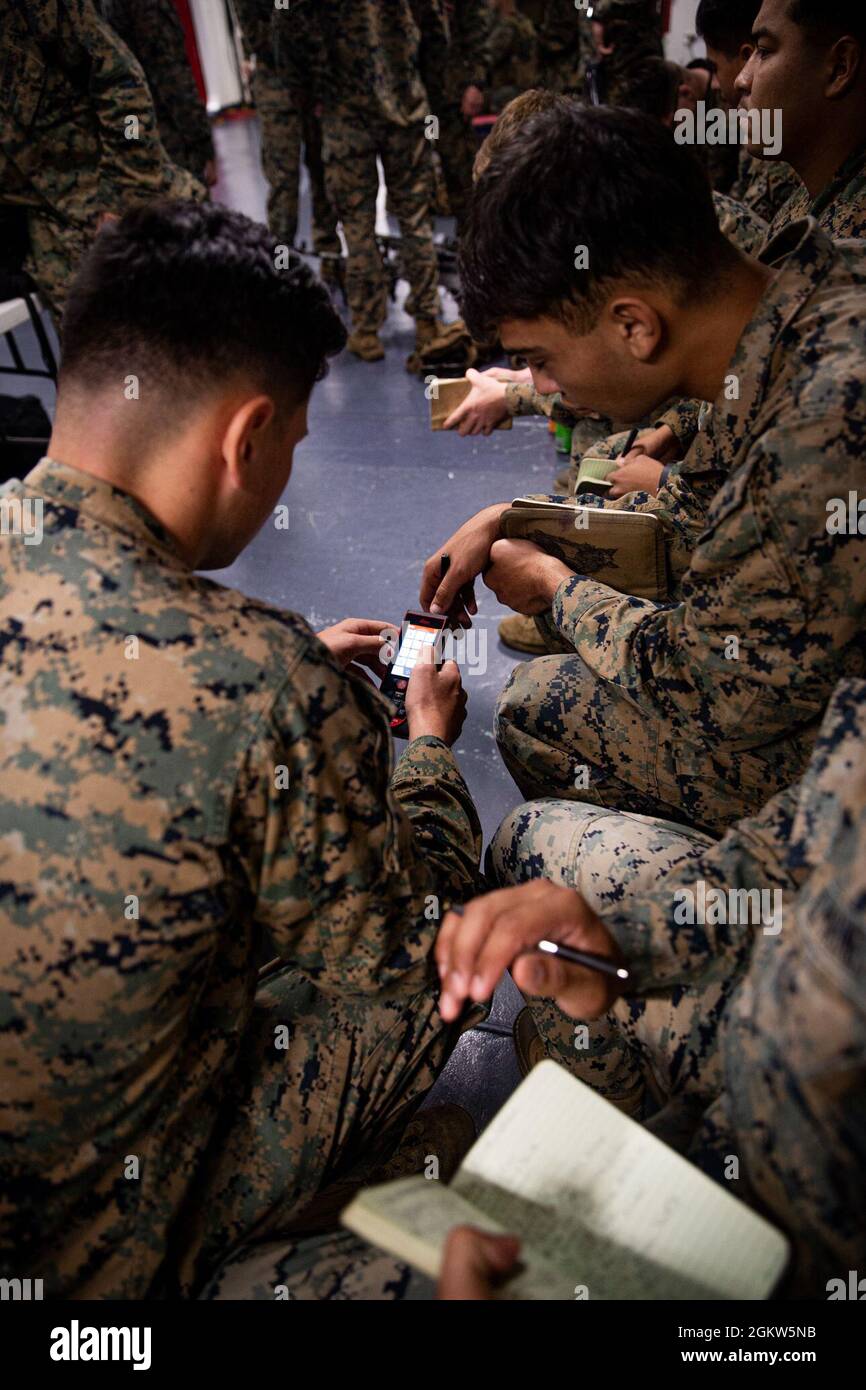 U.S. Marine Corps combat engineers attached to Battalion Landing Team 3 ...