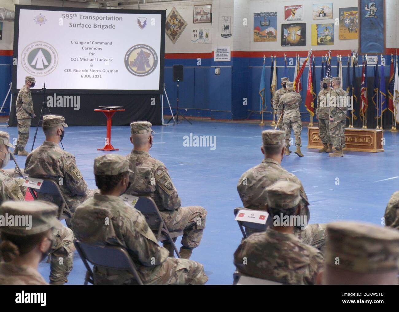 "Desert Knight" Soldiers of the 595th Transportation Brigade (SDDC) and ...