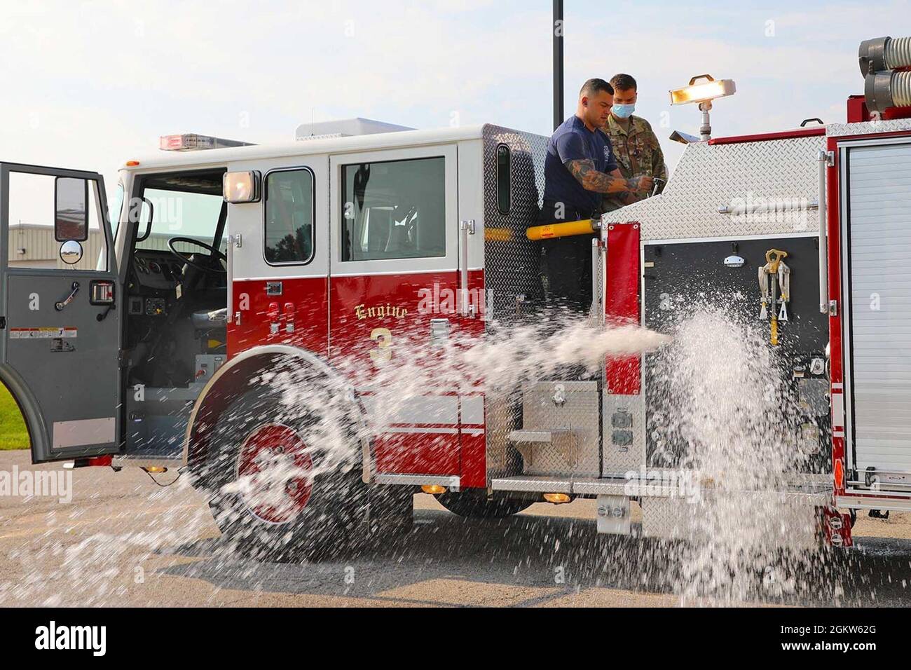 Lt. Robert Juozapaitis, and Airman Richard Johnson, both members of the ...
