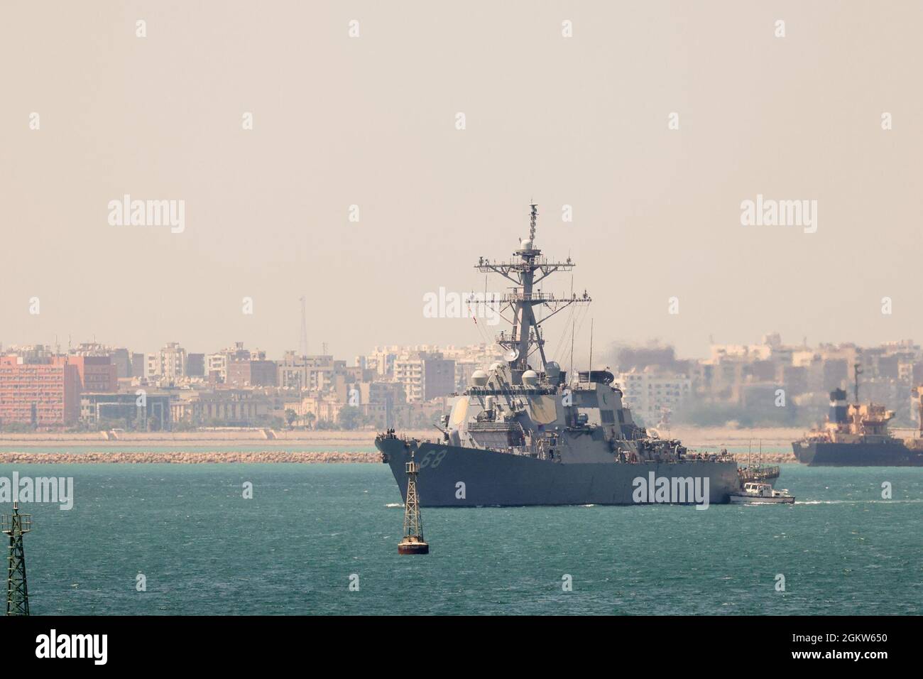 USS The Sullivans, Marine Fighter Attack Squadron 211 and HMS Queen ...