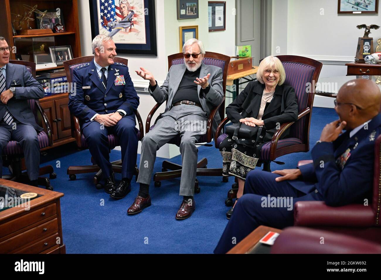 Lt. Gen. Timothy Fay, Headquarters Air Force director of staff, and his ...