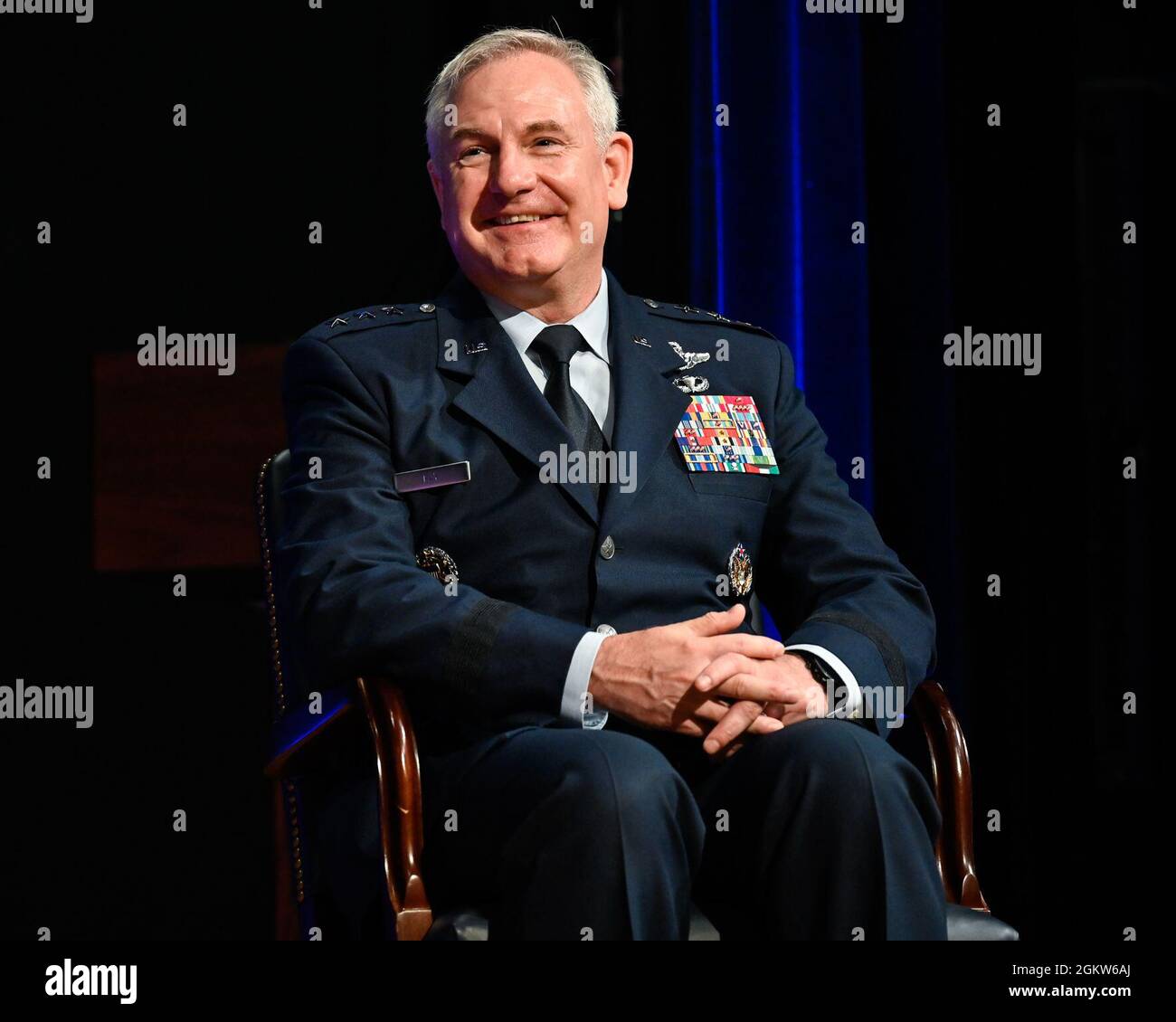 Lt. Gen. Timothy Fay, Headquarters Air Force director of staff, listens ...