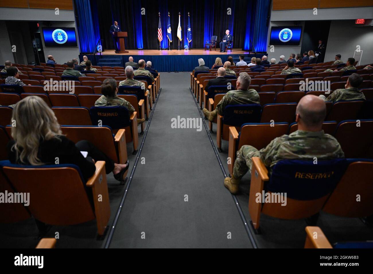 Air Force Chief of Staff Gen. CQ Brown, Jr. delivers remarks during the ...
