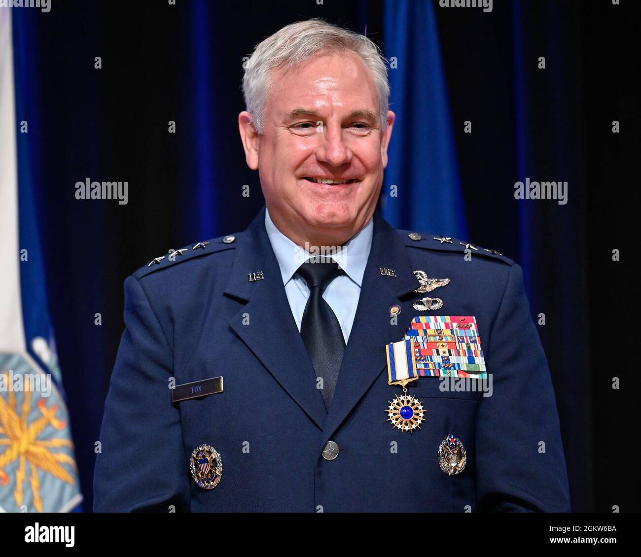 Lt. Gen. Timothy Fay, Headquarters Air Force director of staff, smiles ...