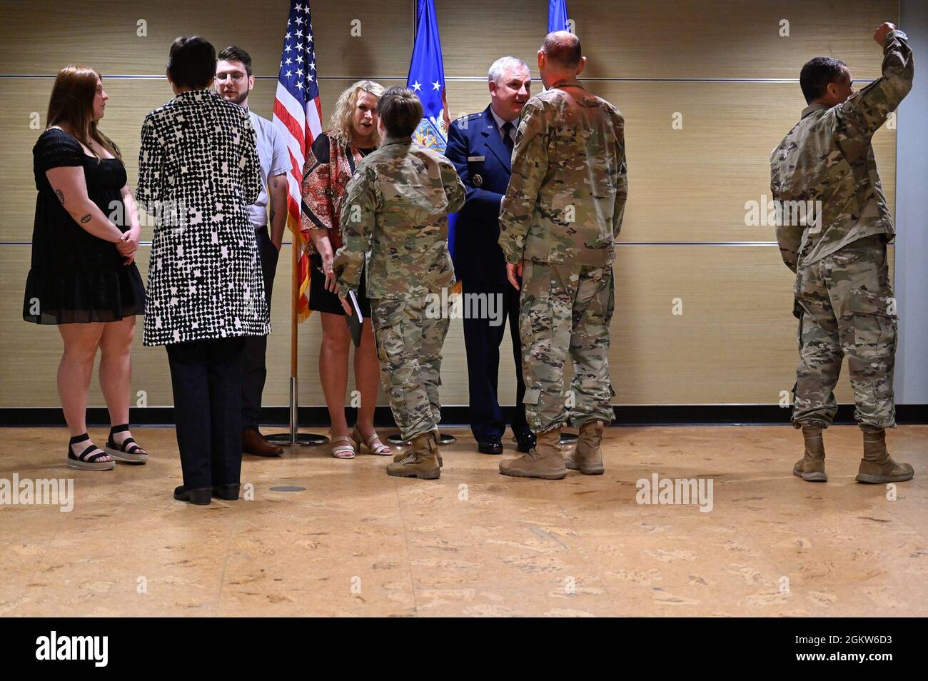 Guests greet Lt. Gen. Timothy Fay, Headquarters Air Force director of ...