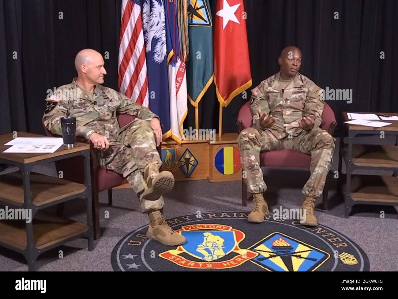 Brig. Gen. Patrick R. Michaelis discusses his priorities during a ...