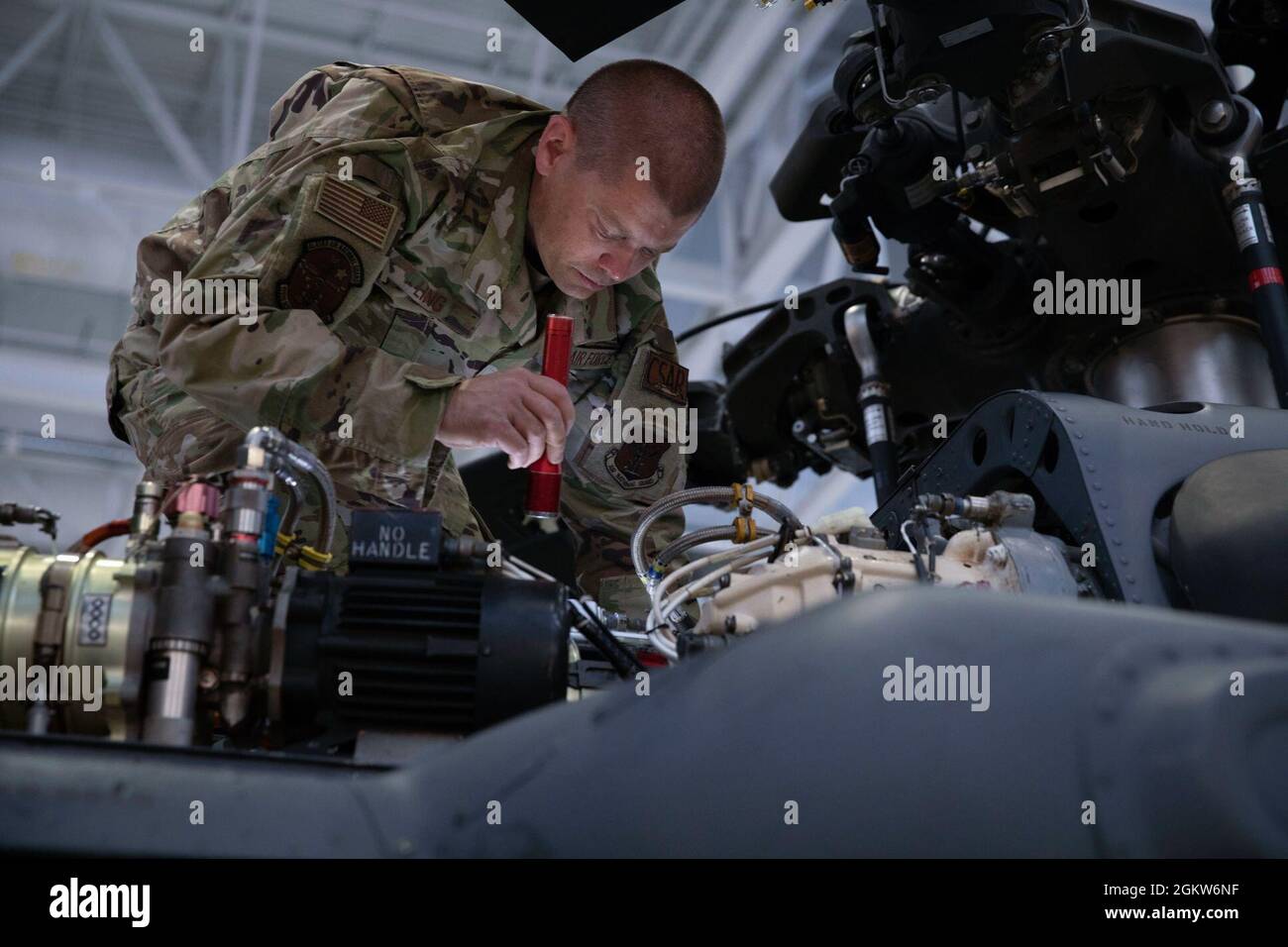 Master Sgt. Mark Ling, an HH-60 Pave Hawk crew chief with the 176th ...