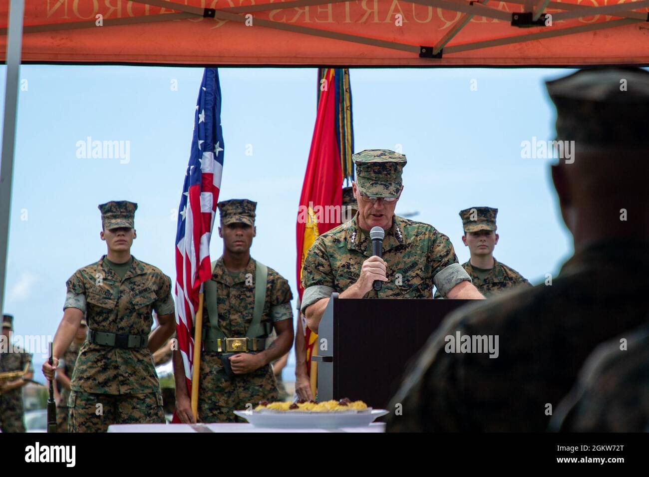 U.S. Marine Corps Lt. Gen. Herman Clardy, the commanding general of III ...