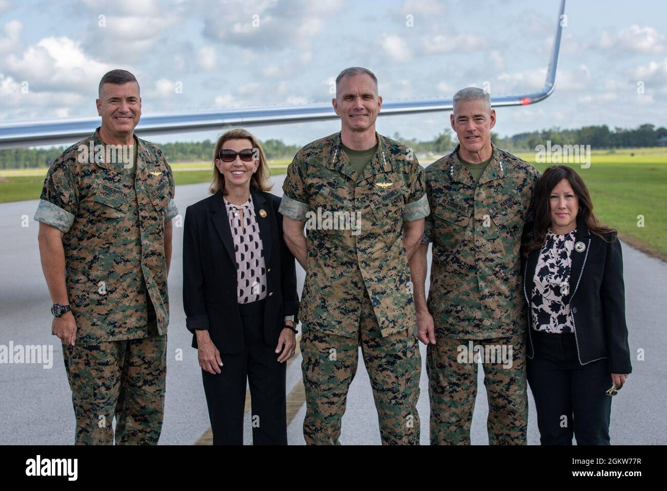 From left to right, U.S. Marine Corps Maj. Gen. Michael S. Cederholm, commanding general, 2nd ...