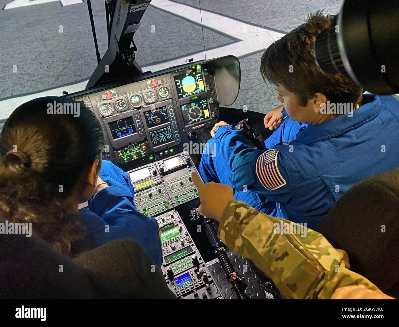 NASA astronauts Marine Maj. Jasmin Moghbeli and Army Lt. Col. Anne C ...