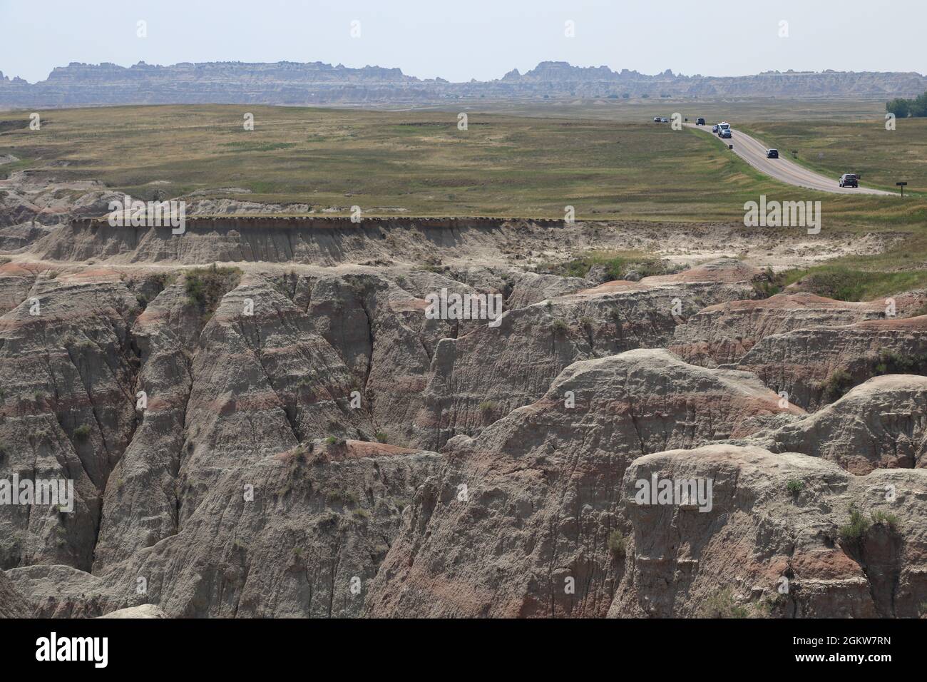 Badlands Loop Road in Badlands National Park.South Dakota.USA Stock ...