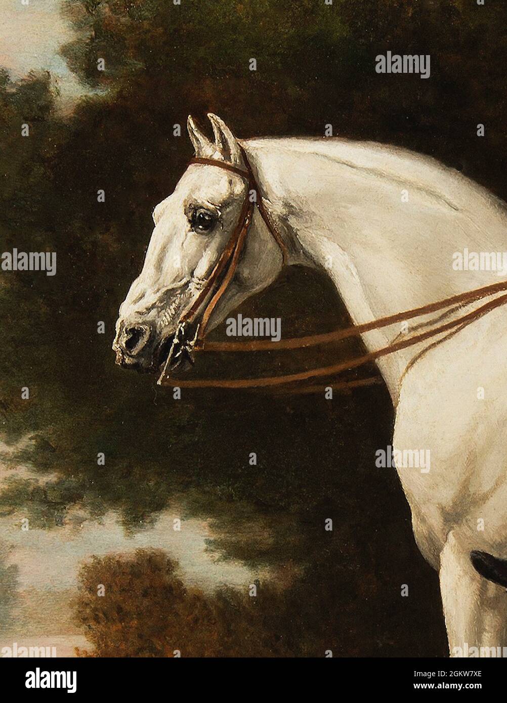 Vintage George Stubbs horse painting art Stock Photo - Alamy