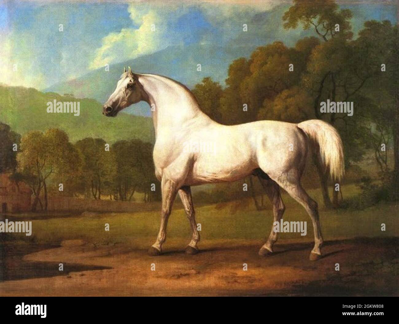 Vintage George Stubbs horse painting art Stock Photo - Alamy