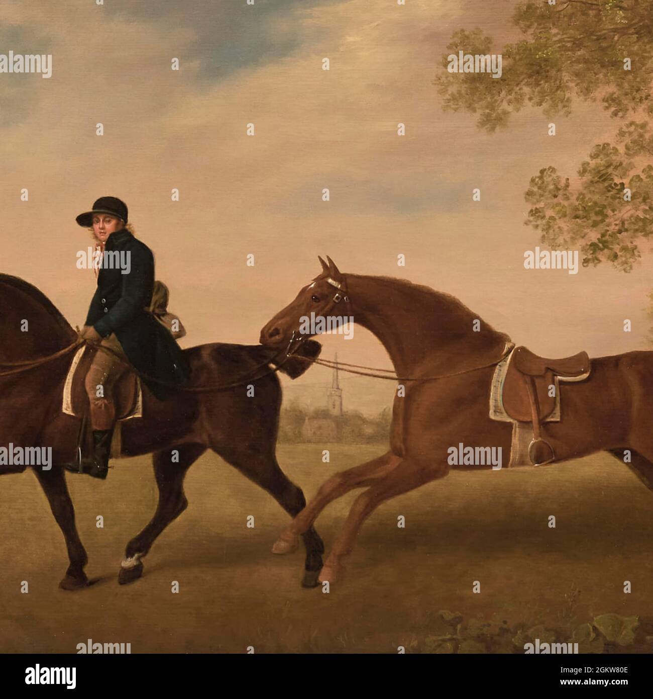 Vintage George Stubbs horse painting art Stock Photo - Alamy