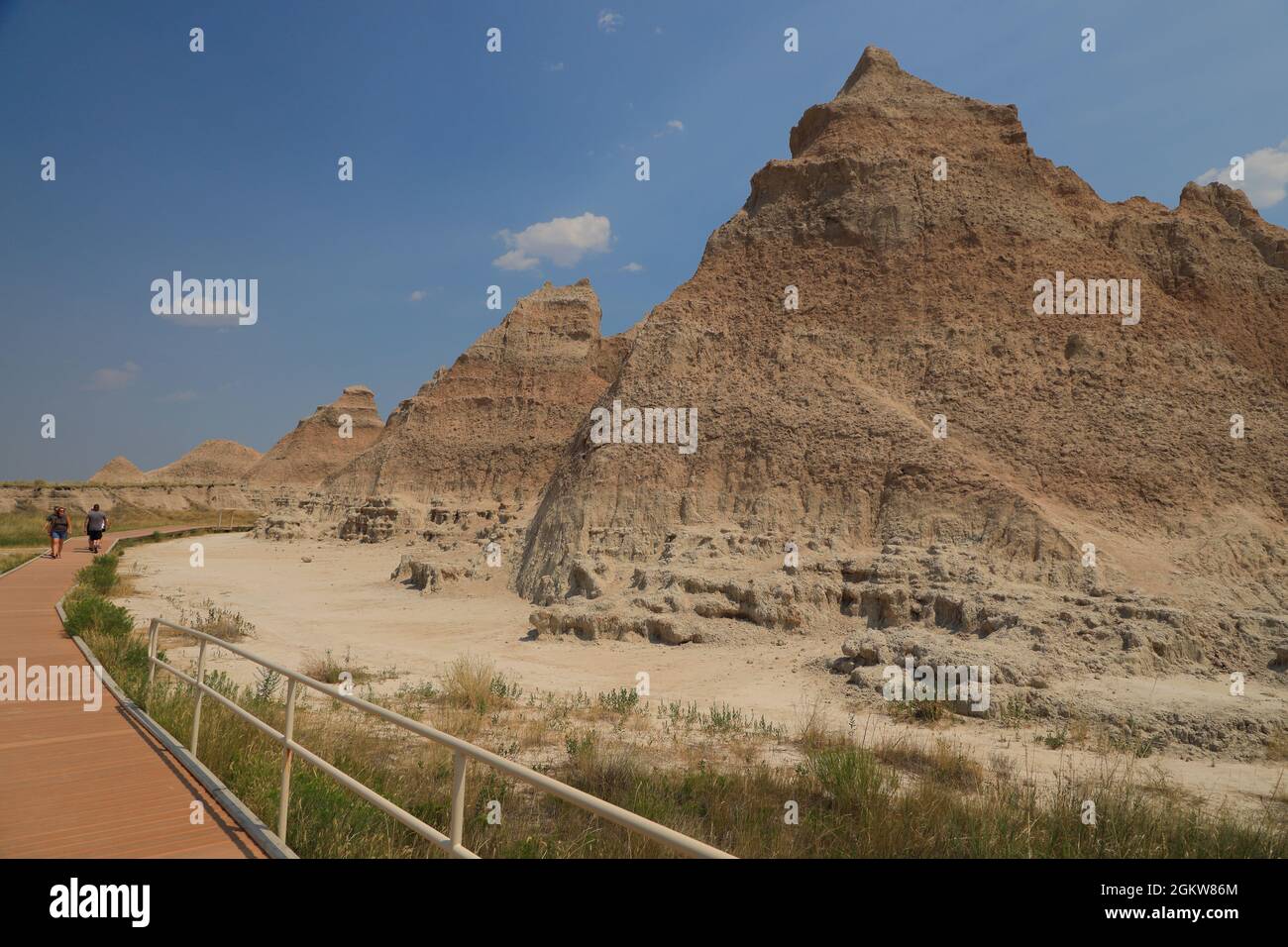 Fossil Exhibit Trail in Badlands National Park.South Dakota.USA Stock ...