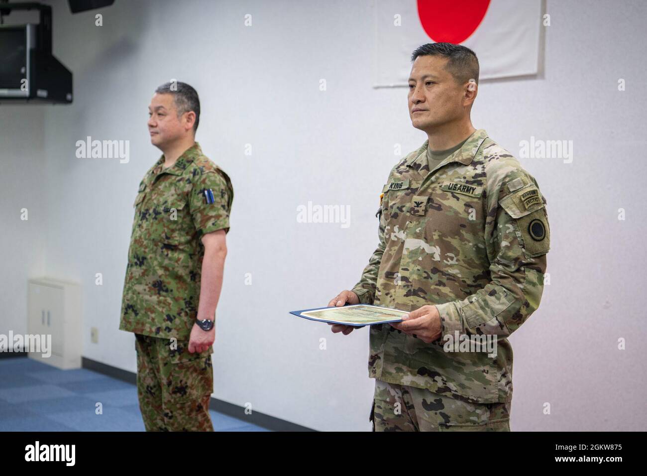 U.S. Army Col. Don King, I Corps Foward Commander and Japan Ground Self ...