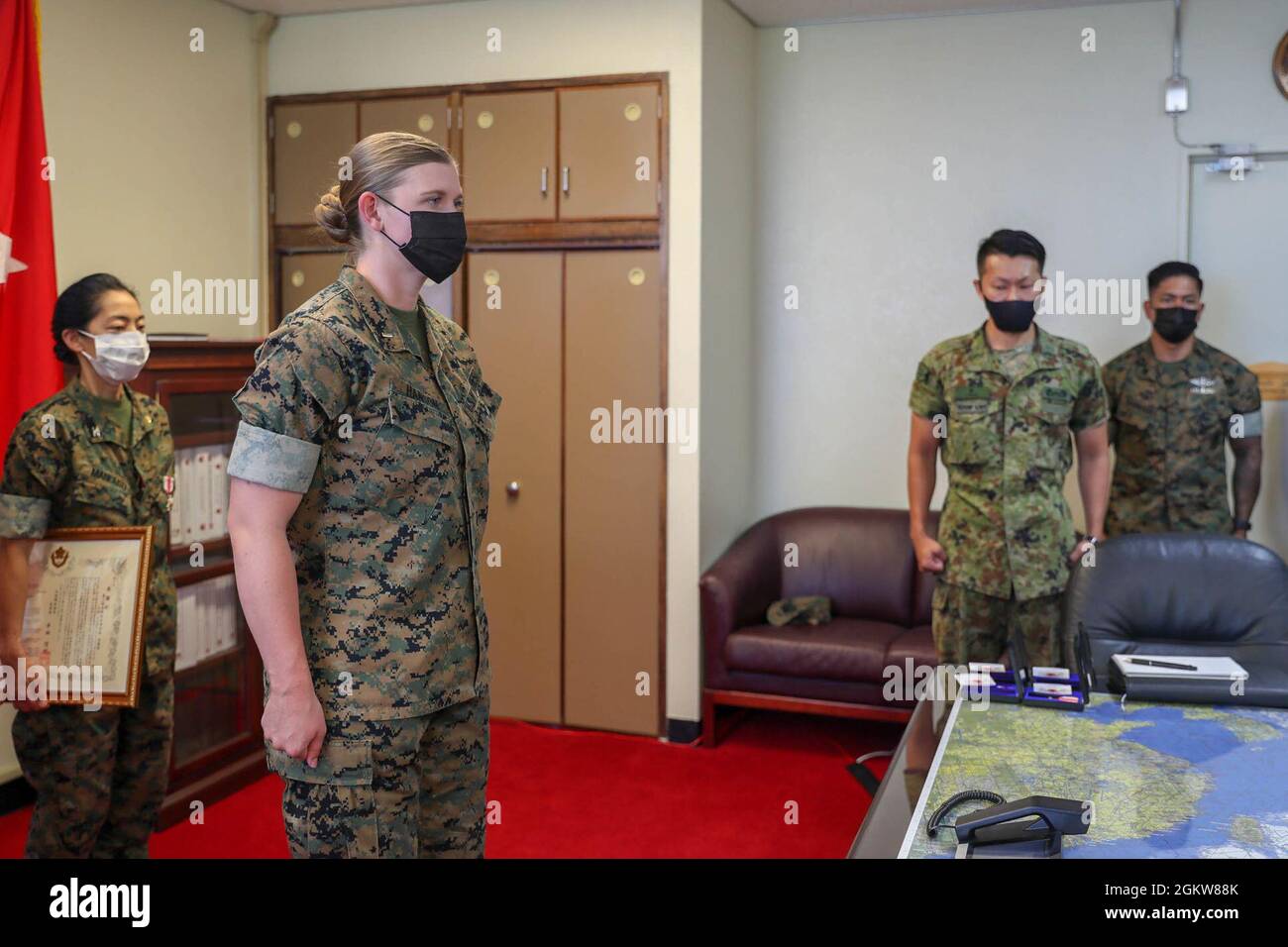 U.S. Marine Corps 2nd Lt. Mackenzie Hanson, deputy disbursing officer ...
