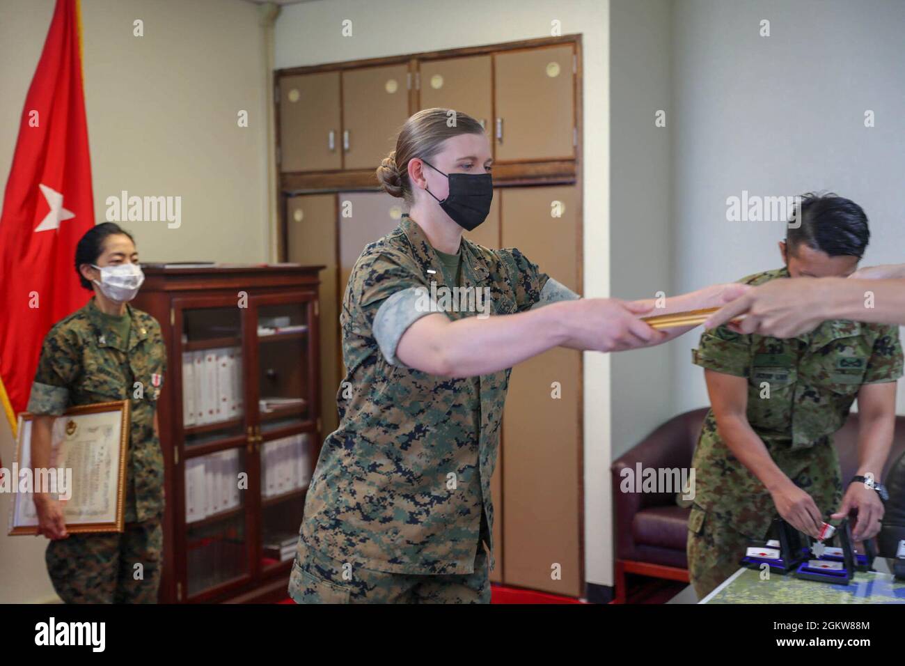 U.S. Marine Corps 2nd Lt. Mackenzie Hanson, deputy disbursing officer ...