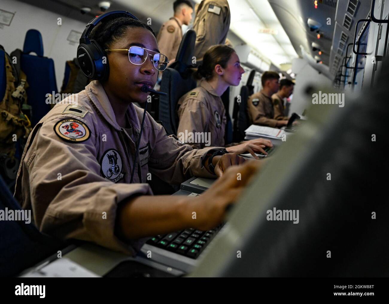 U.S. Navy Lt. j.g. Shanice Wormley, a naval flight officer assigned to ...