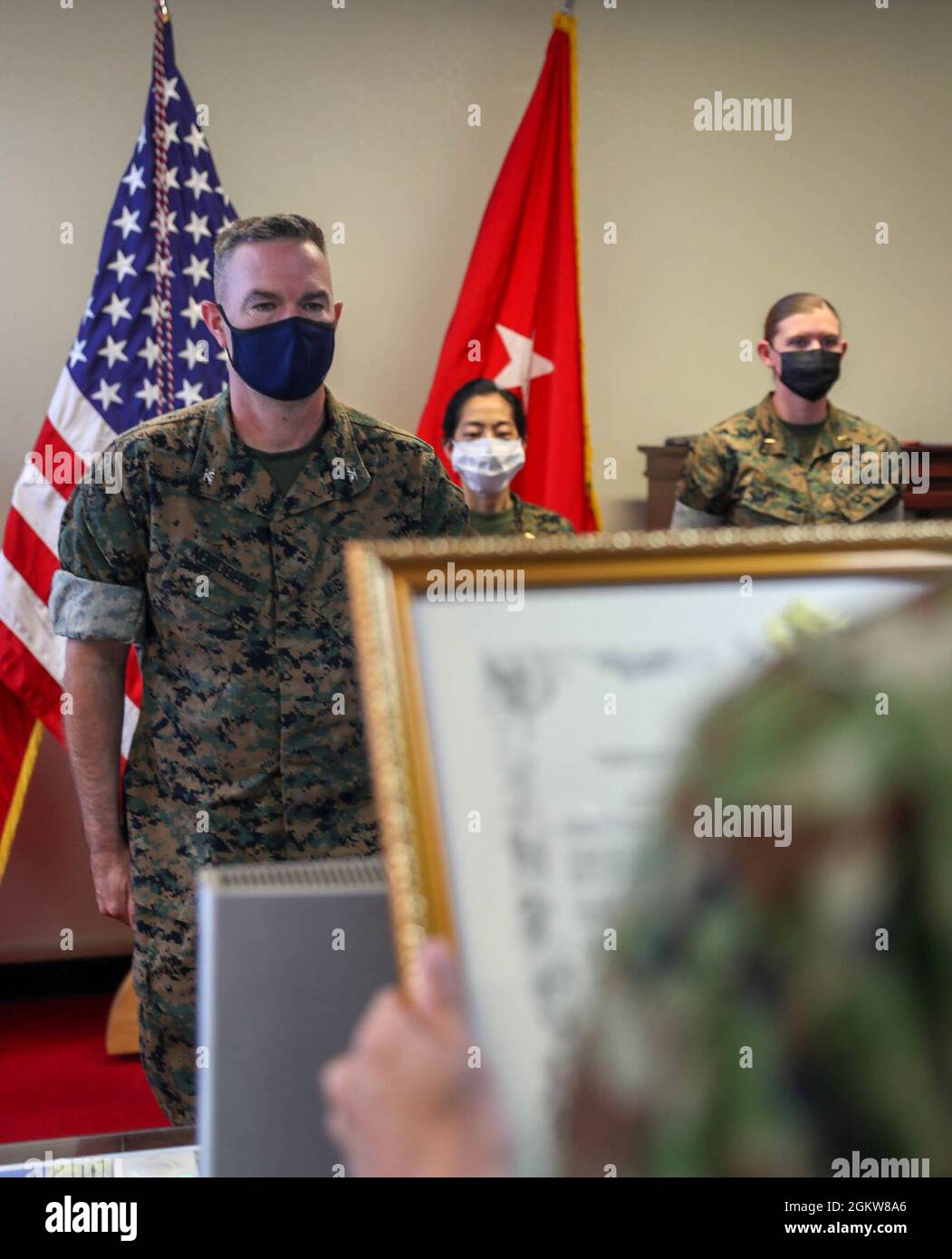 U.S. Marine Corps Col. Wade H. Nordberg, operations officer, 3rd Marine ...