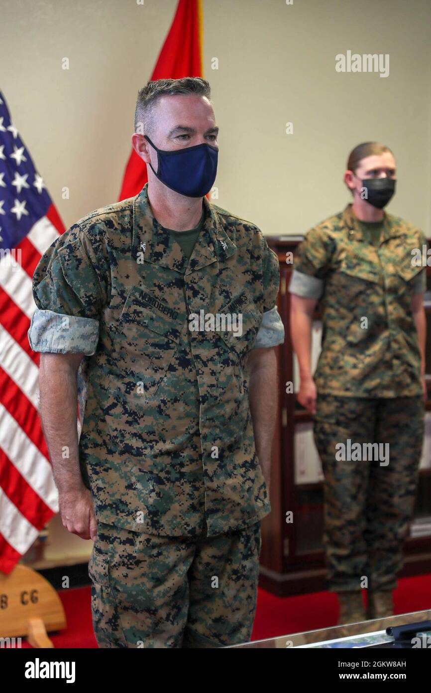 U.S. Marine Corps Col. Wade H. Nordberg, operations officer, 3rd Marine ...