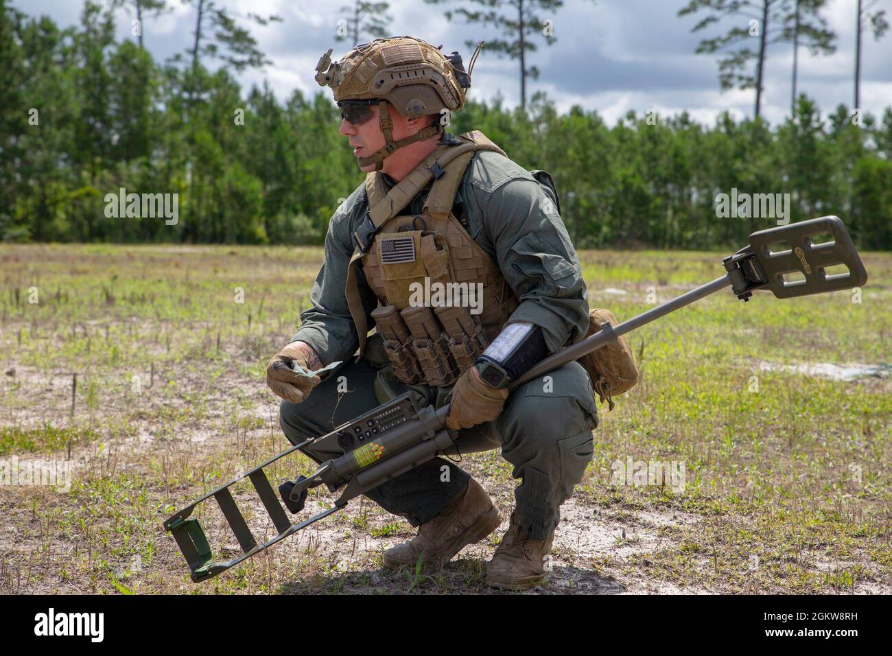 U.S. Marine Corps Staff Sgt. Benjamin McCabb, an Explosive Ordnance ...