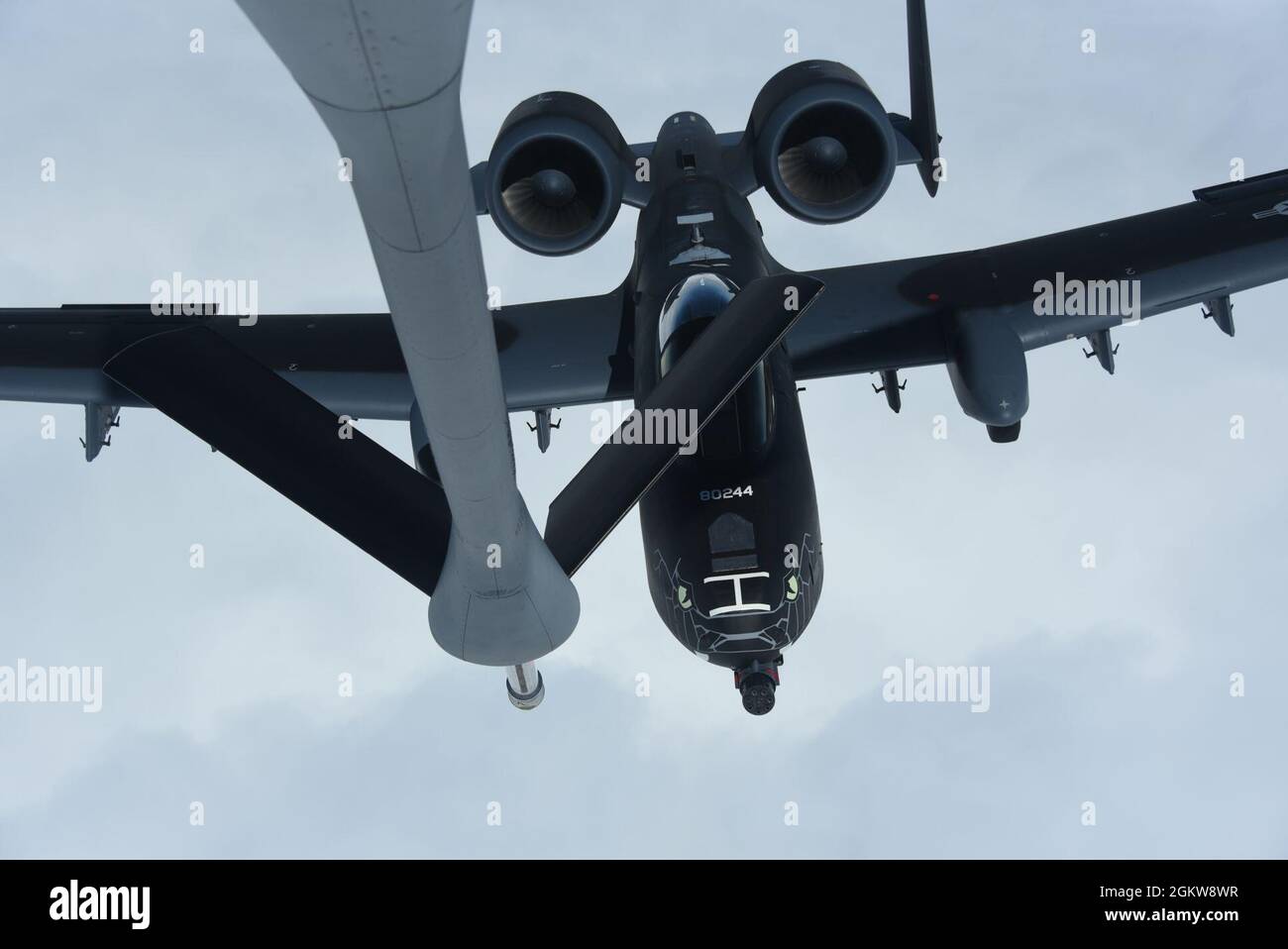 A black and grey U.S. Air Force A-10 Thunderbolt II from the Indiana ...