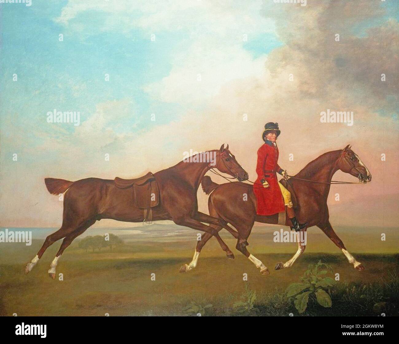 Vintage George Stubbs horse painting art Stock Photo - Alamy