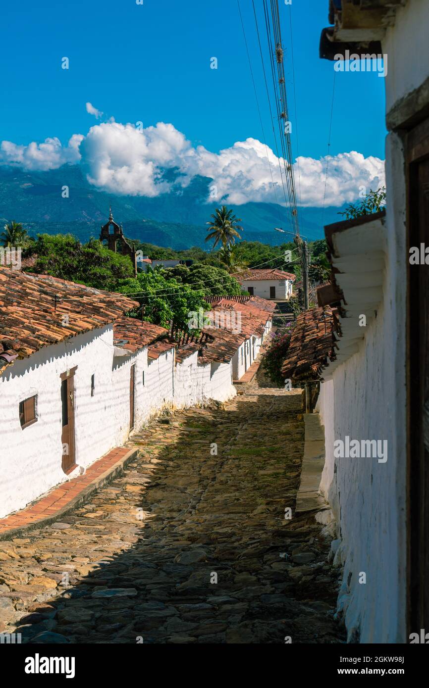 Old historical ancient hiking road way "El Camino Real" in Guane ...