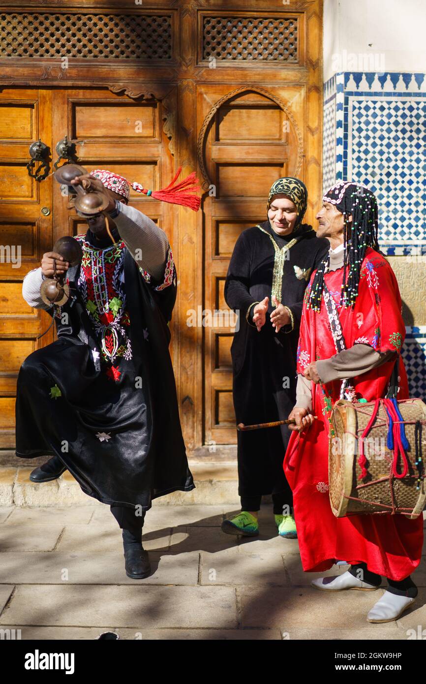 Traditional dance, Fez, Morocco, Africa Stock Photo - Alamy