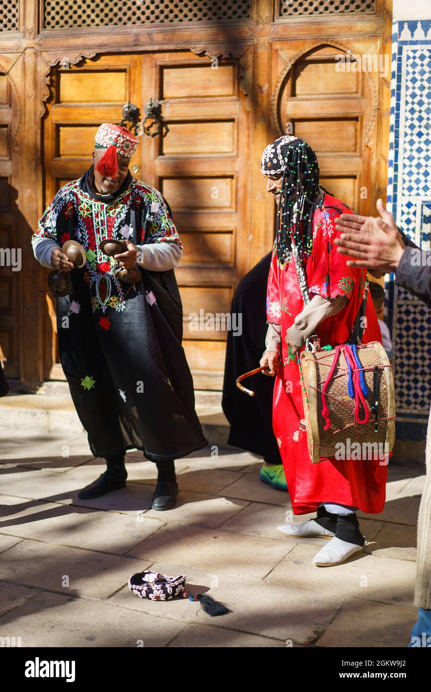 Traditional dance, Fez, Morocco, Africa Stock Photo - Alamy