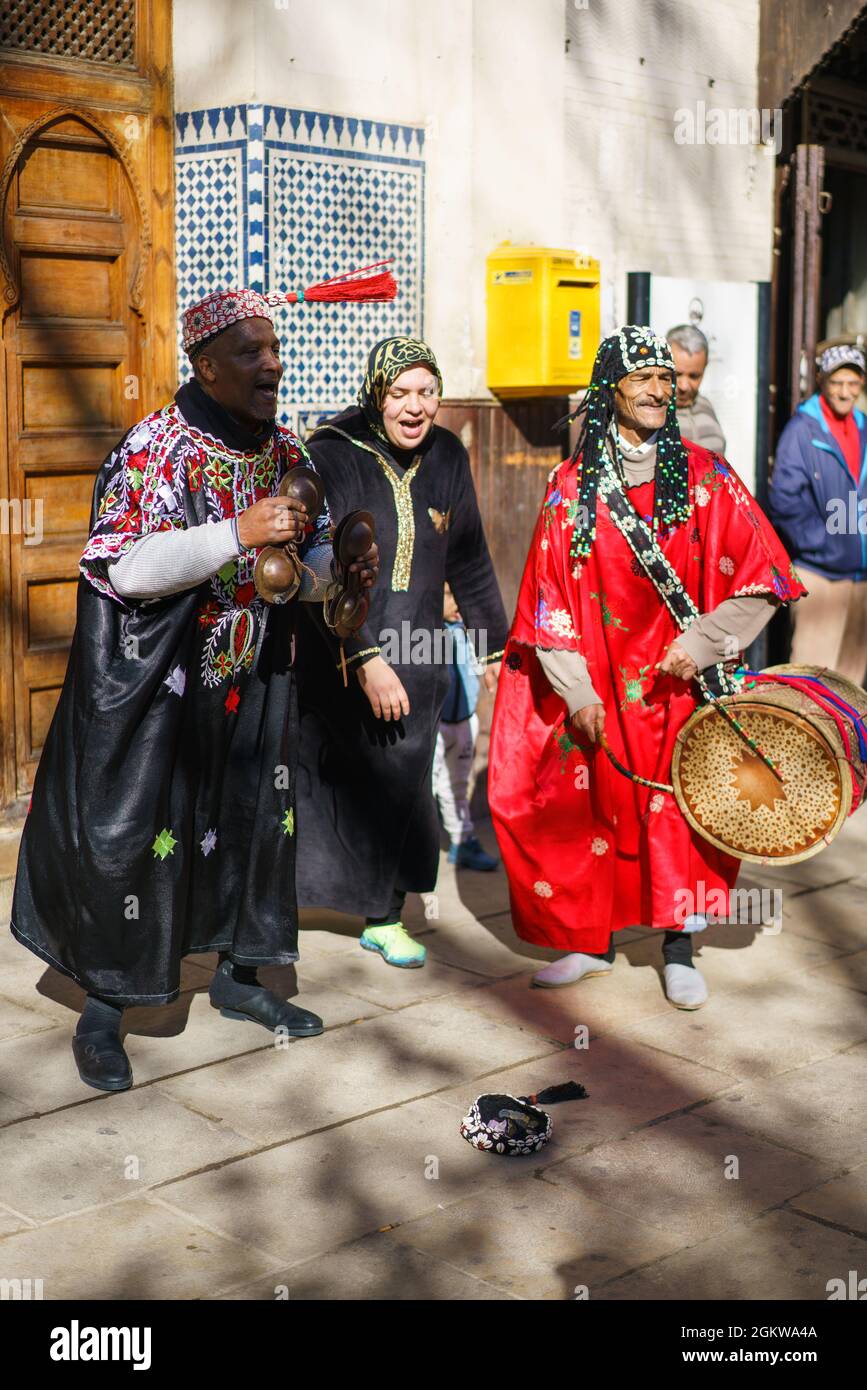 Traditional dance, Fez, Morocco, Africa Stock Photo - Alamy