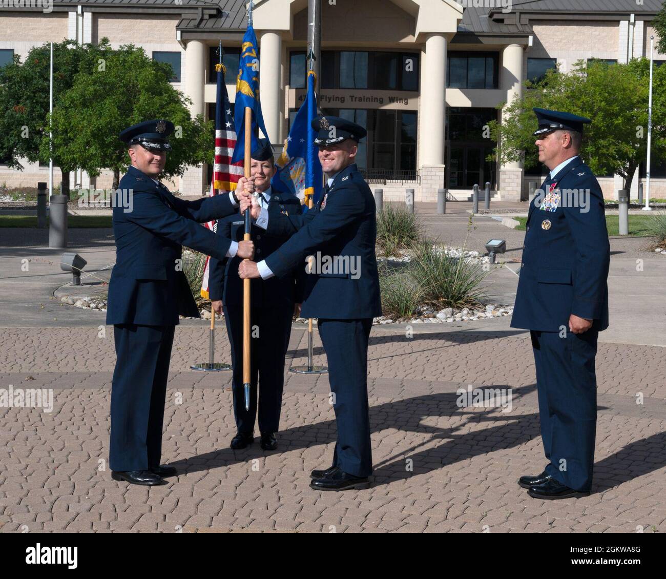U.S. Air Force Col. Craig Prather, 47th Flying Training Wing commander ...