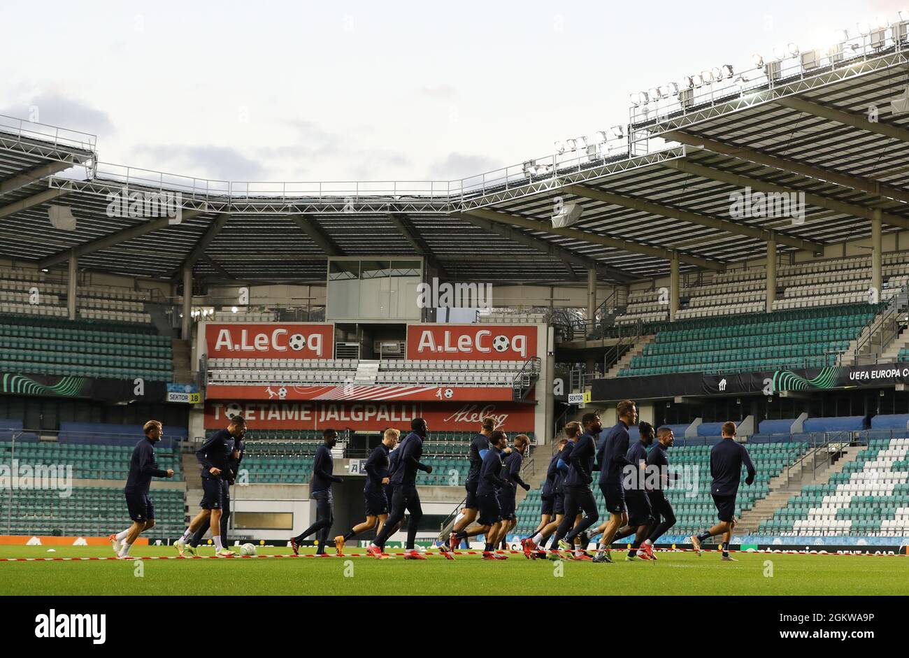 Gent's players pictured during a training session of Belgian soccer ...