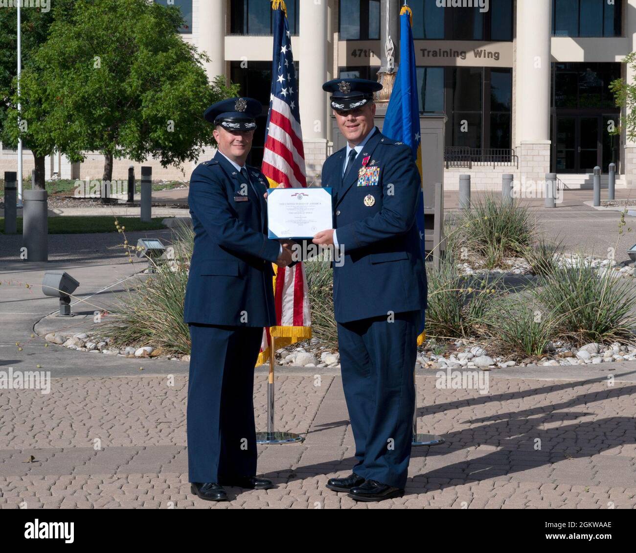 U.S. Air Force Col. Craig Prather, 47th Flying Training Wing commander ...