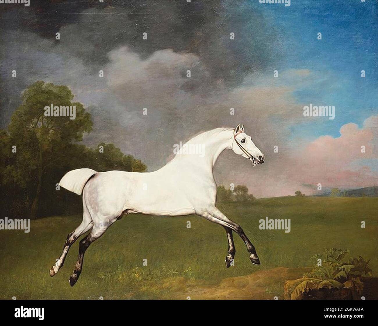 Vintage George Stubbs horse painting art Stock Photo - Alamy