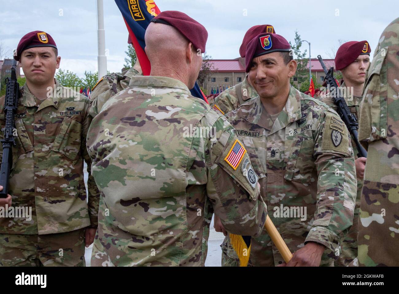 Col. Michael “Jody” Shouse, left, incoming commander of the 4th ...