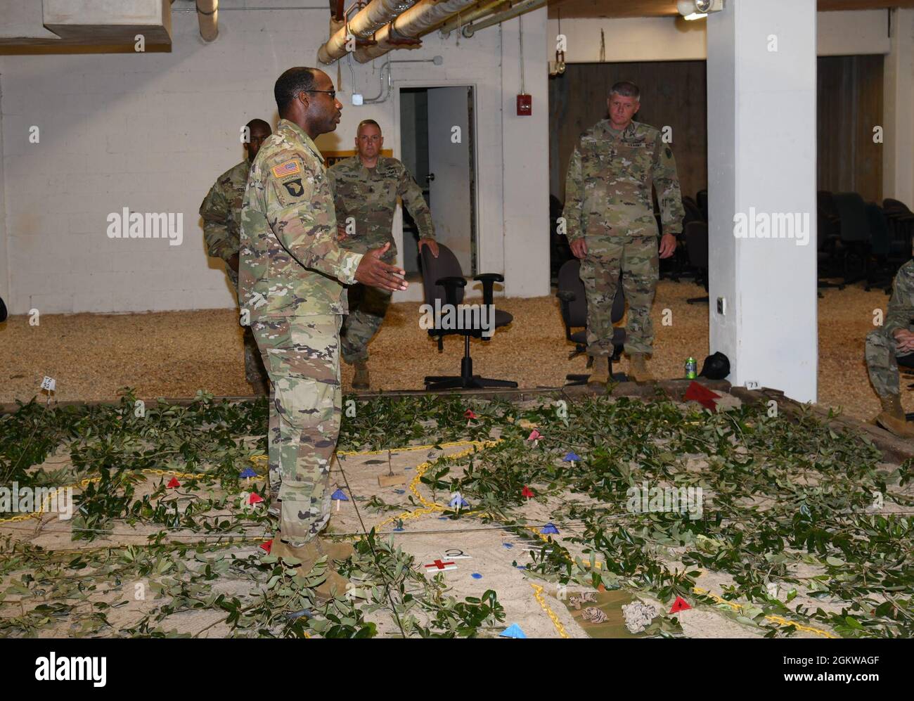U.S. Army Staff Sgt. Kevin Butler, a Senior Leader Course student at ...