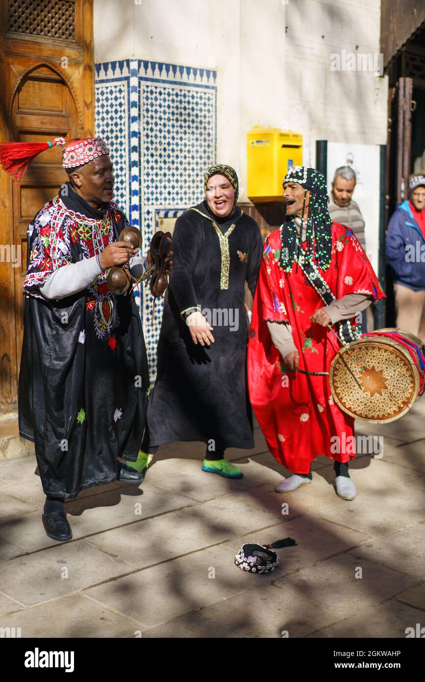 Traditional dance, Fez, Morocco, Africa Stock Photo - Alamy
