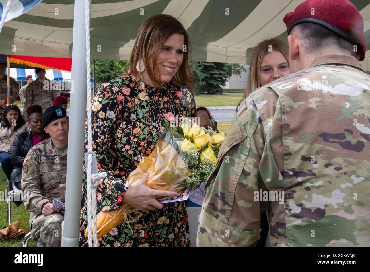 Amy Shouse, the wife of Col. Michael “Jody” Shouse, incoming commander ...