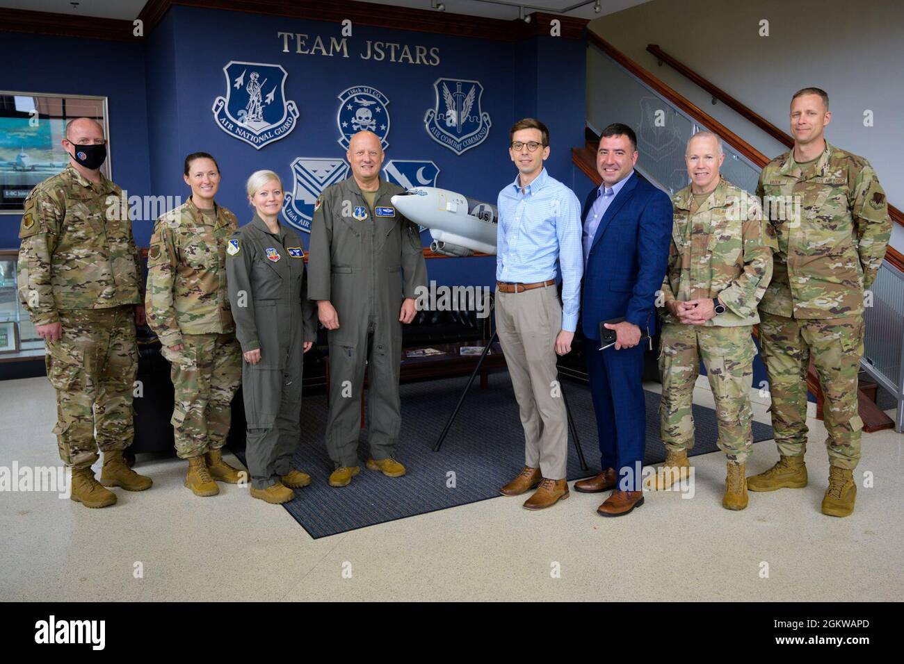 Leadership from the 116th and 461st Air Control Wings’ and Major Gen ...