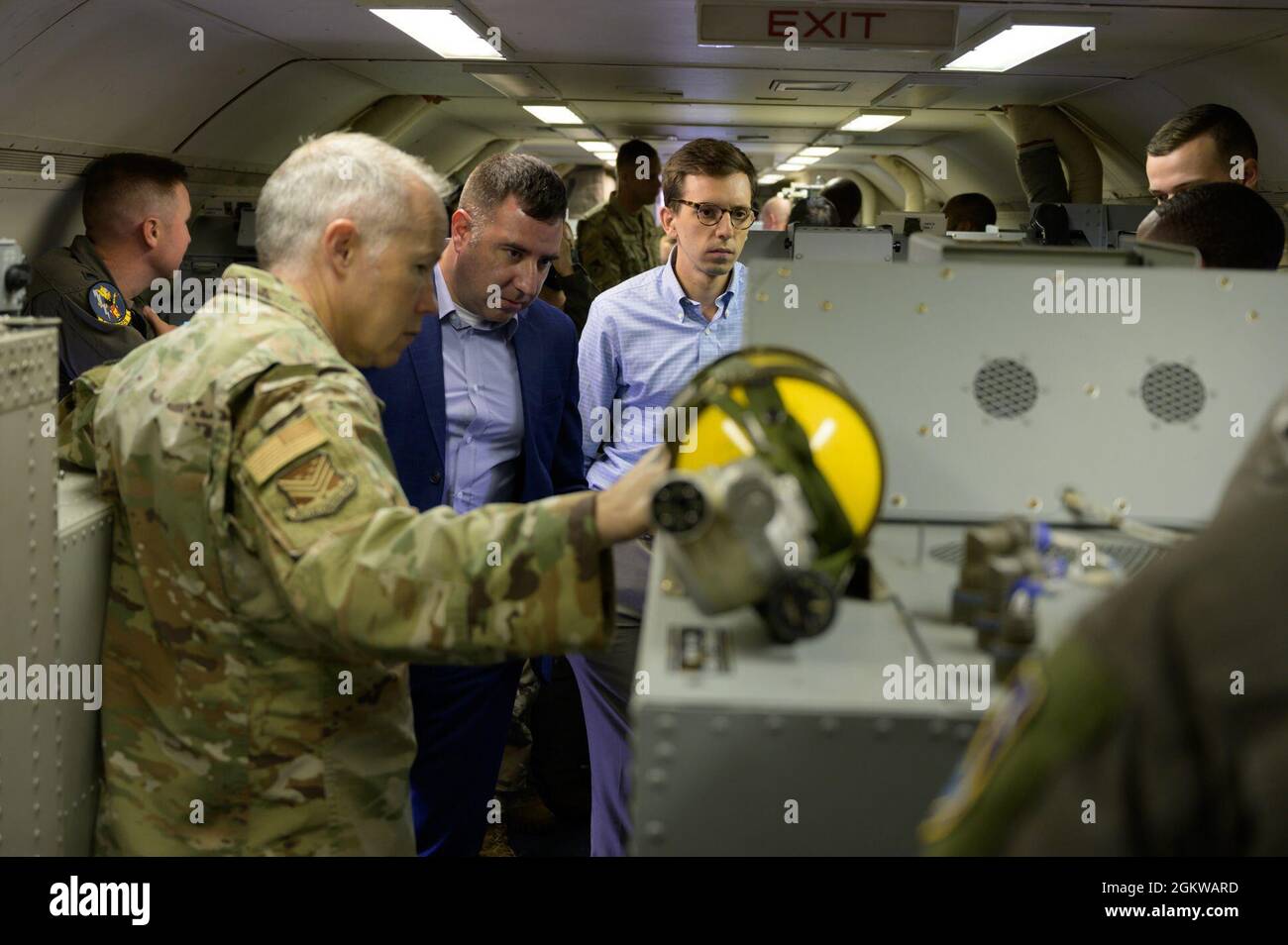 U.S. Air Force Col. Robert Nash, left, vice commander of the 116th Air ...