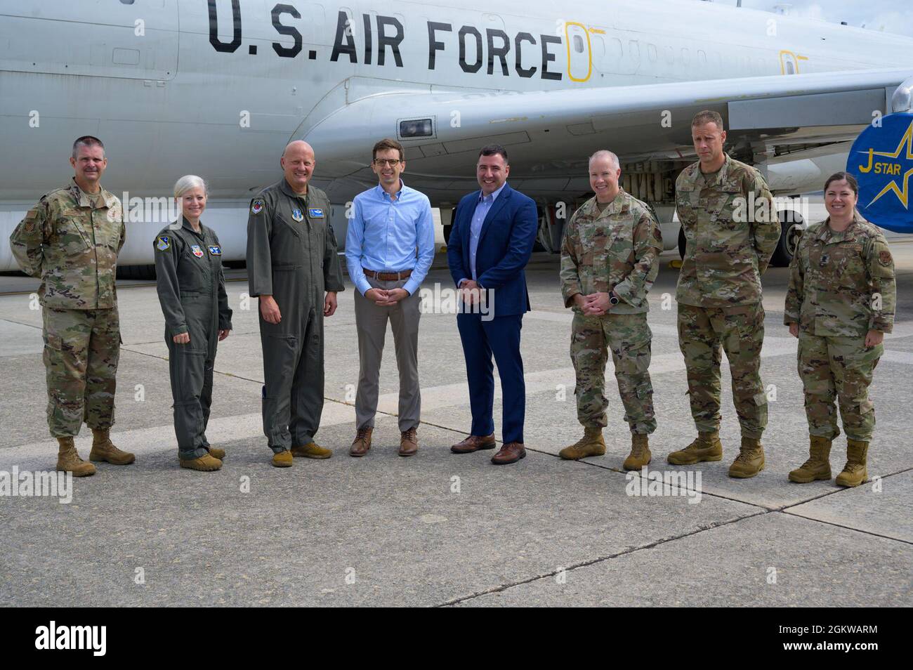 Leadership from the 116th and 461st Air Control Wings’ and Major Gen ...