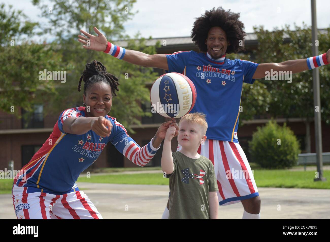 Sherelle “Torch” George and Alex “Moose” Weekes, Harlem Globetrotters ...