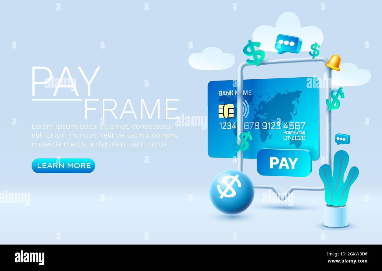 Mobile Pay service, financial payment Smartphone mobile screen ...