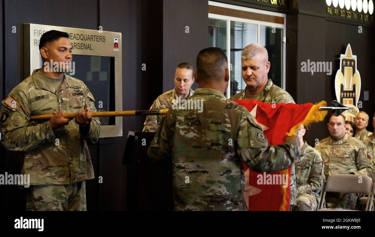 Newly promoted, Lt. Gen. Antonio A. Aguto, standing with First Army's ...